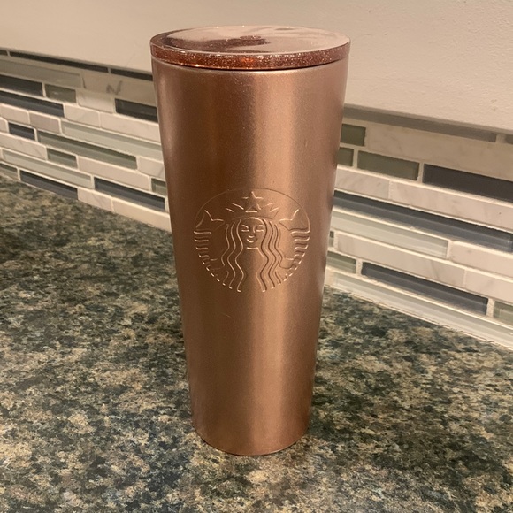 Starbucks | Other | Starbucks Rose Gold Pink Metallic Cold Cup | Poshmark